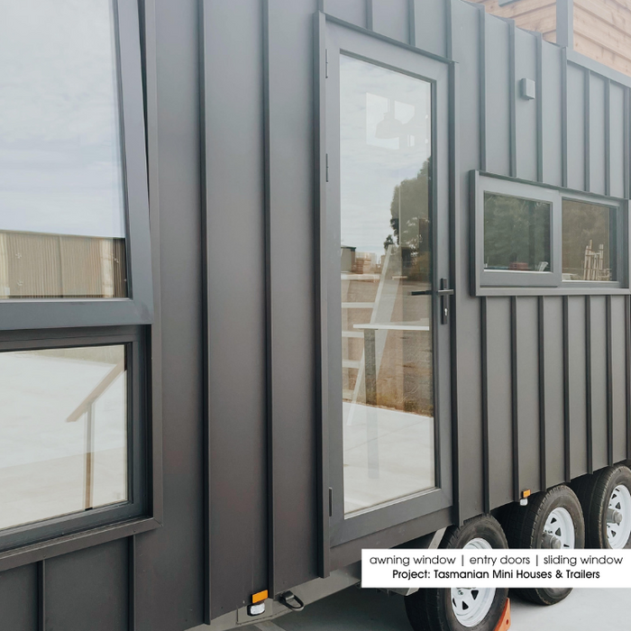 Single Aluminium Front Door – Shield Doors & Windows